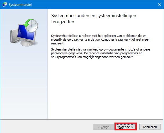 How do a System Restore – BuildSoft Support